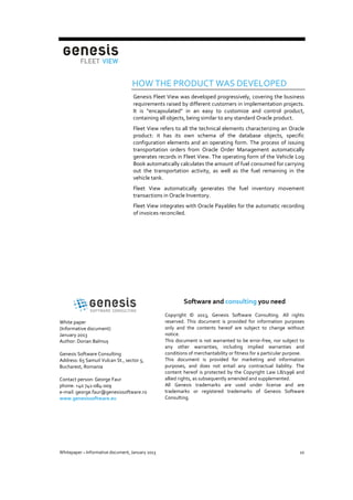 Fleet view - CarFleet Operational Cost for Oracle Apps | PDF