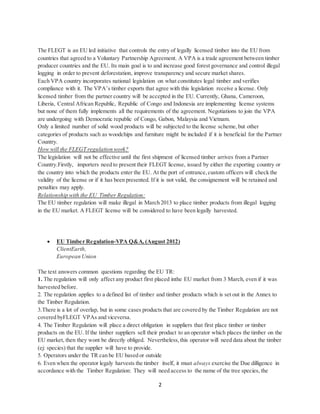 Flegt literature non eu library | DOCX | Woodworking | Arts and Crafts