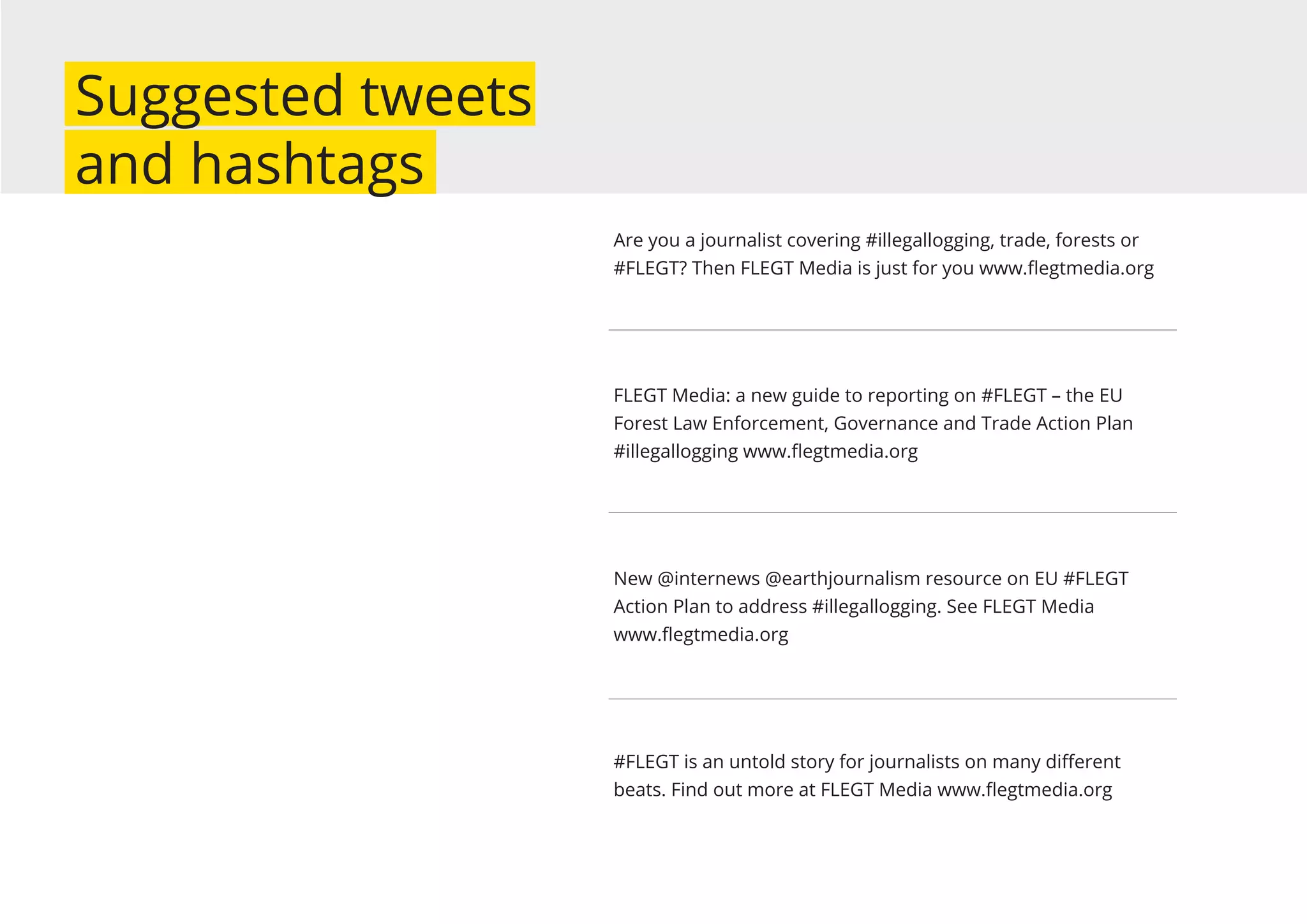 Flegt media launch kit | PPT