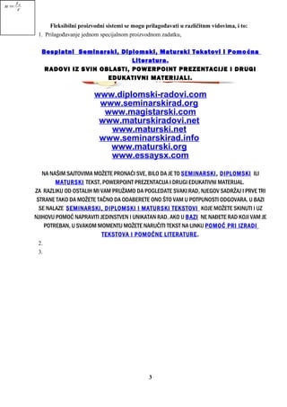 Fleksibilni proizvodni sistemi masinstvo | PDF