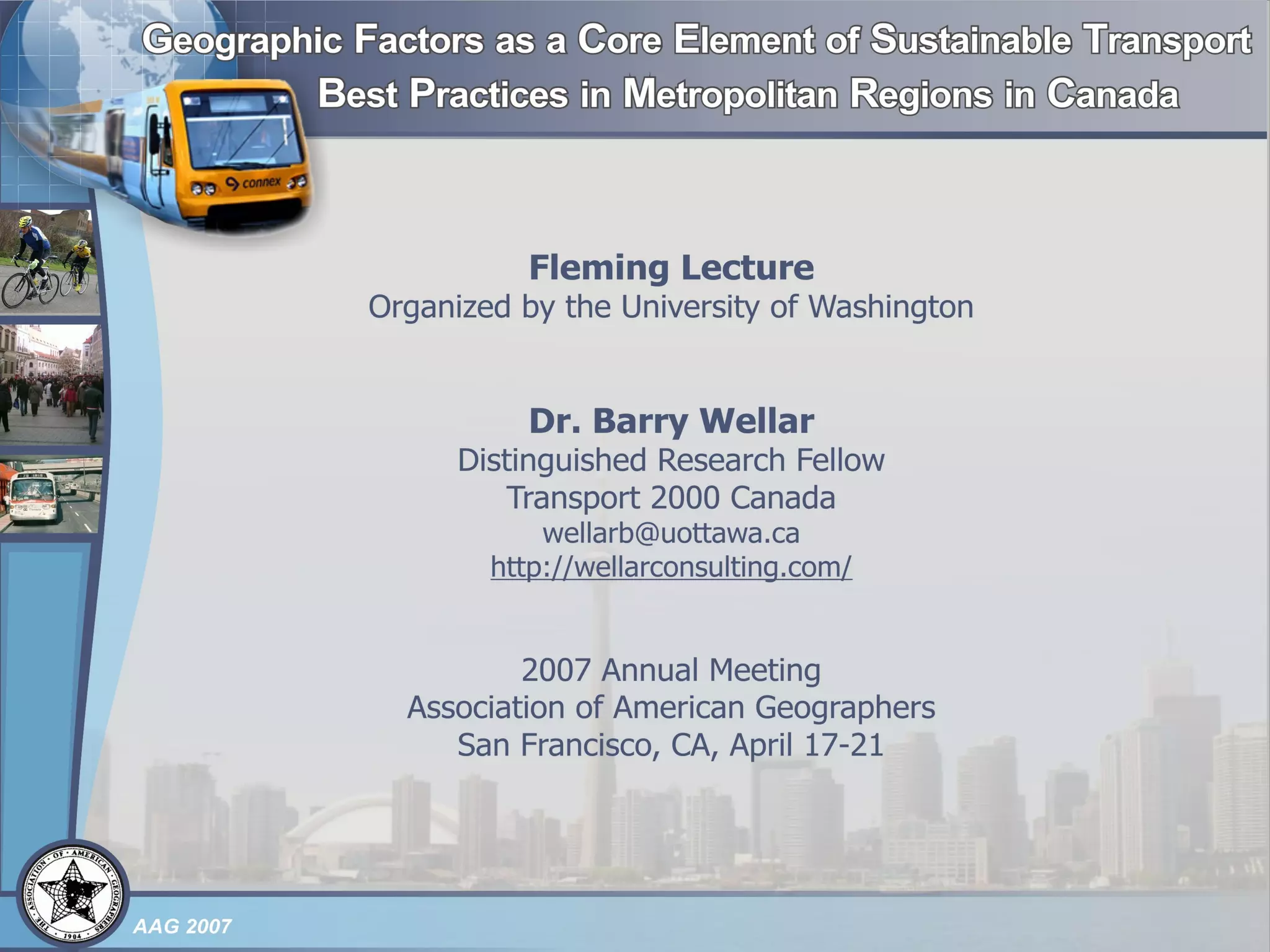 Sustainable Transport Best Practices and | PPT