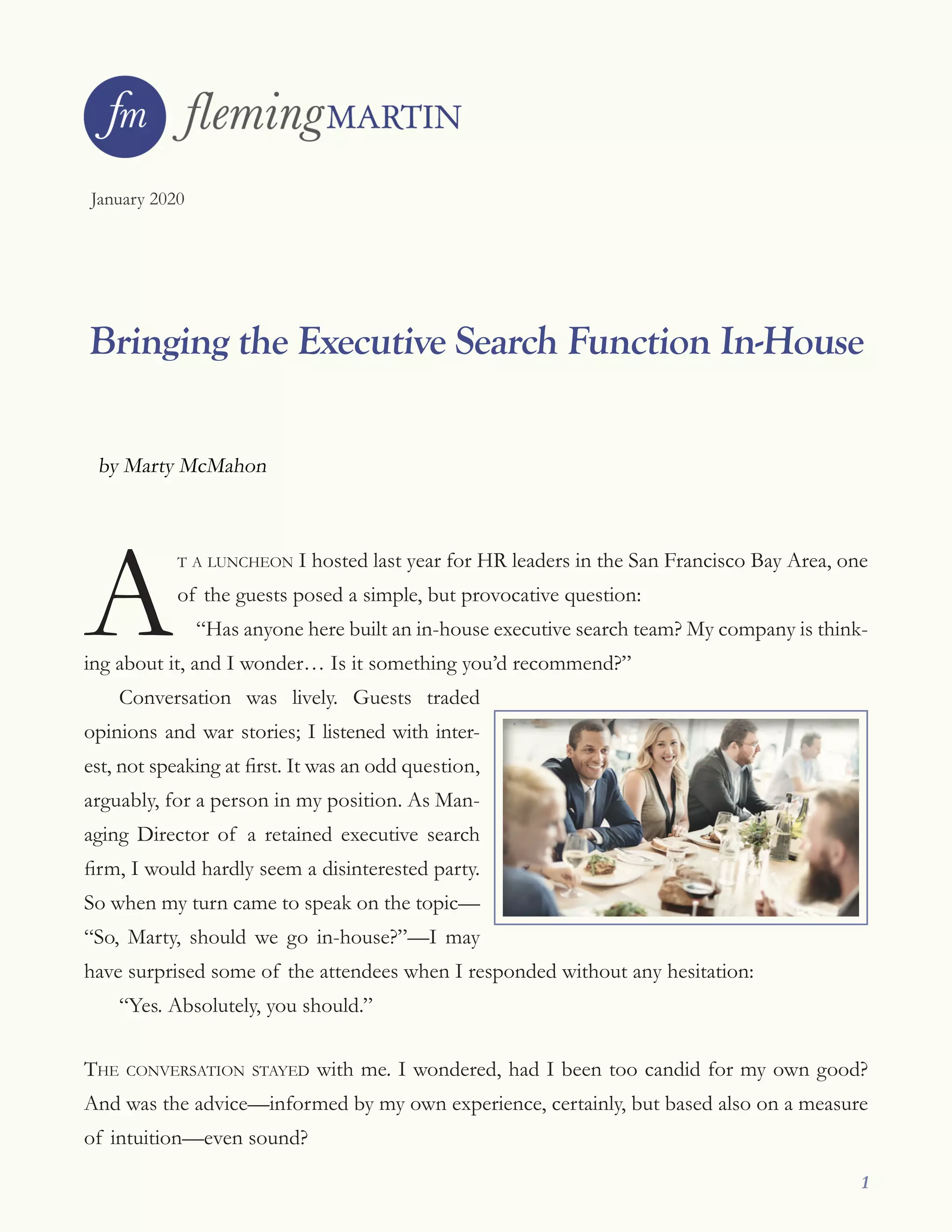 Fleming martin whitepaper-bringing-the-executive-search-function-in ...