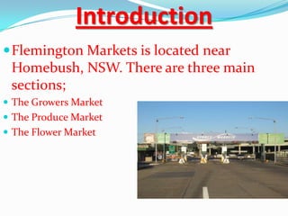Flemington market presentation | PPT
