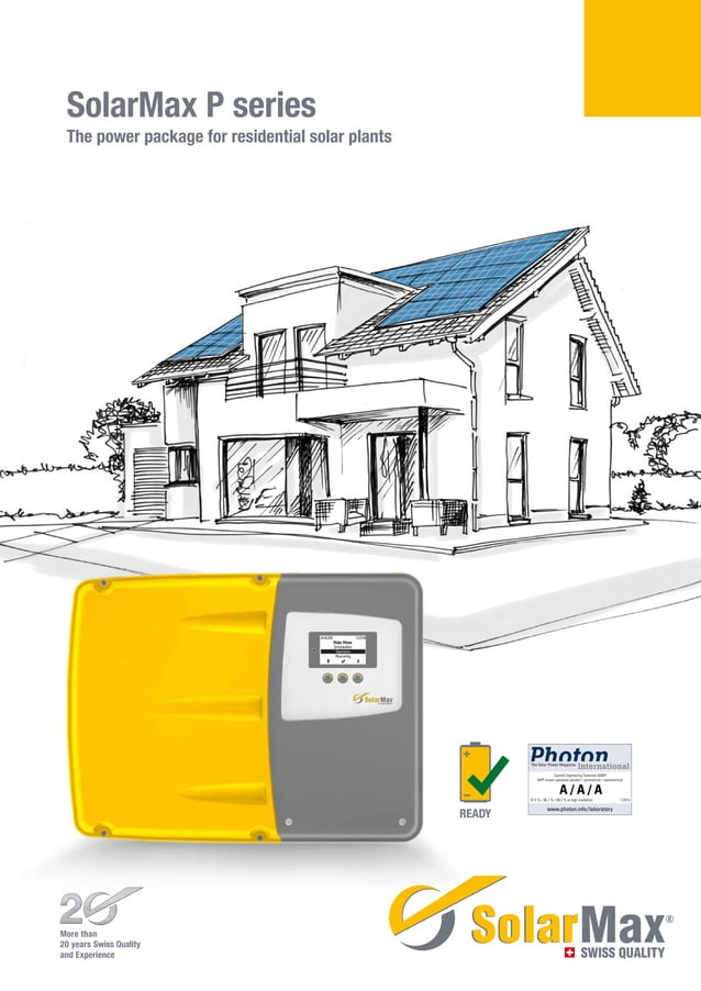 SolarMax P Series 'Battery Ready' Inverters. | PDF
