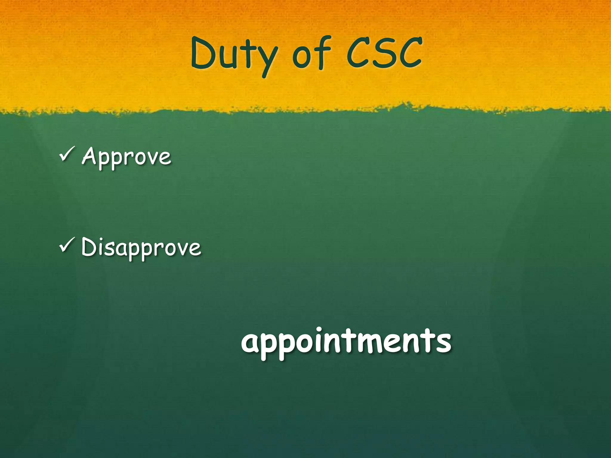 Appointments in the Civil Service | PPTX