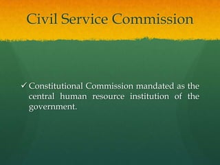 Appointments in the Civil Service | PPTX