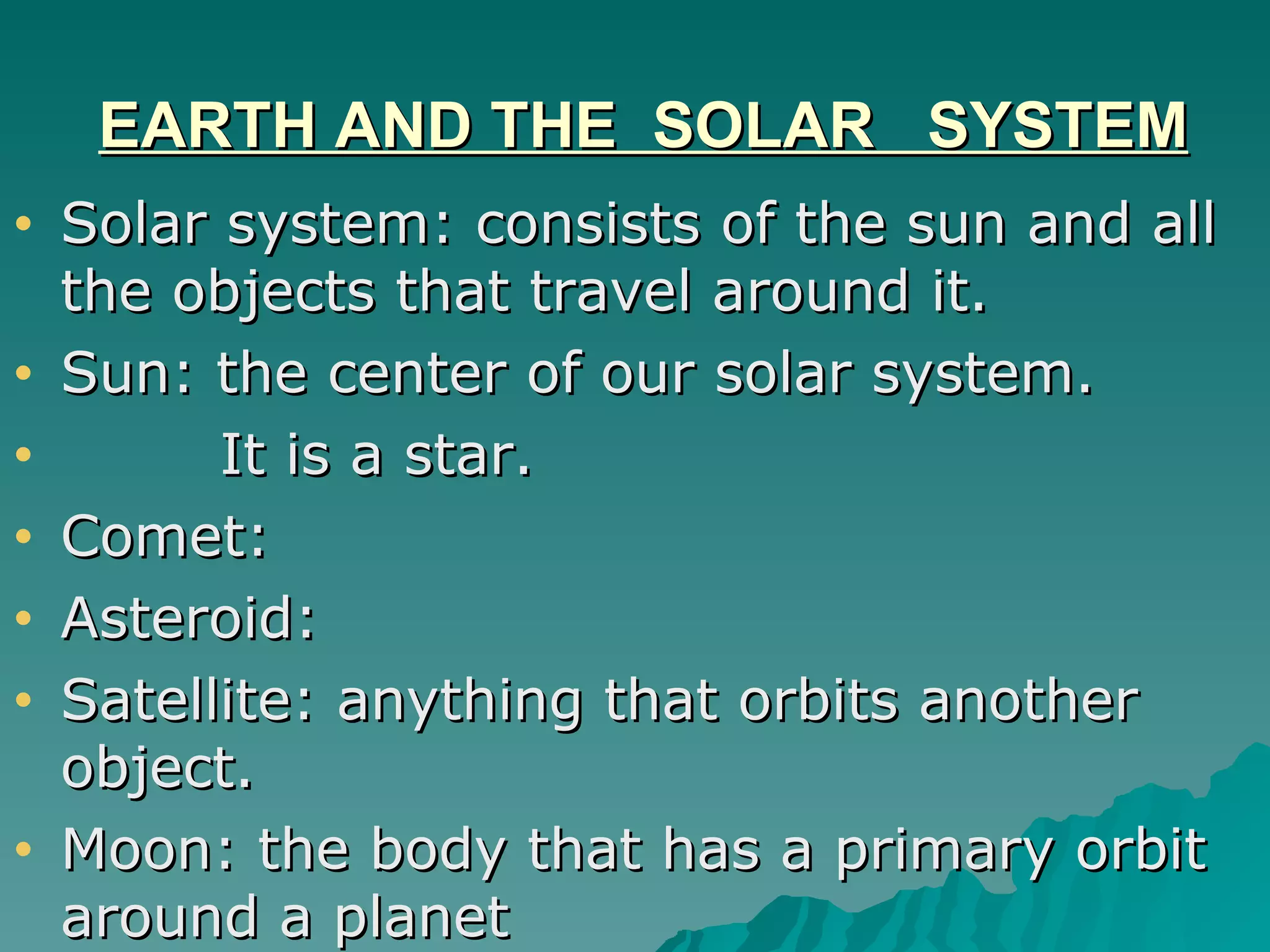 ESS: SOLAR SYSTEM | PPT | Space and Astronomy | Science