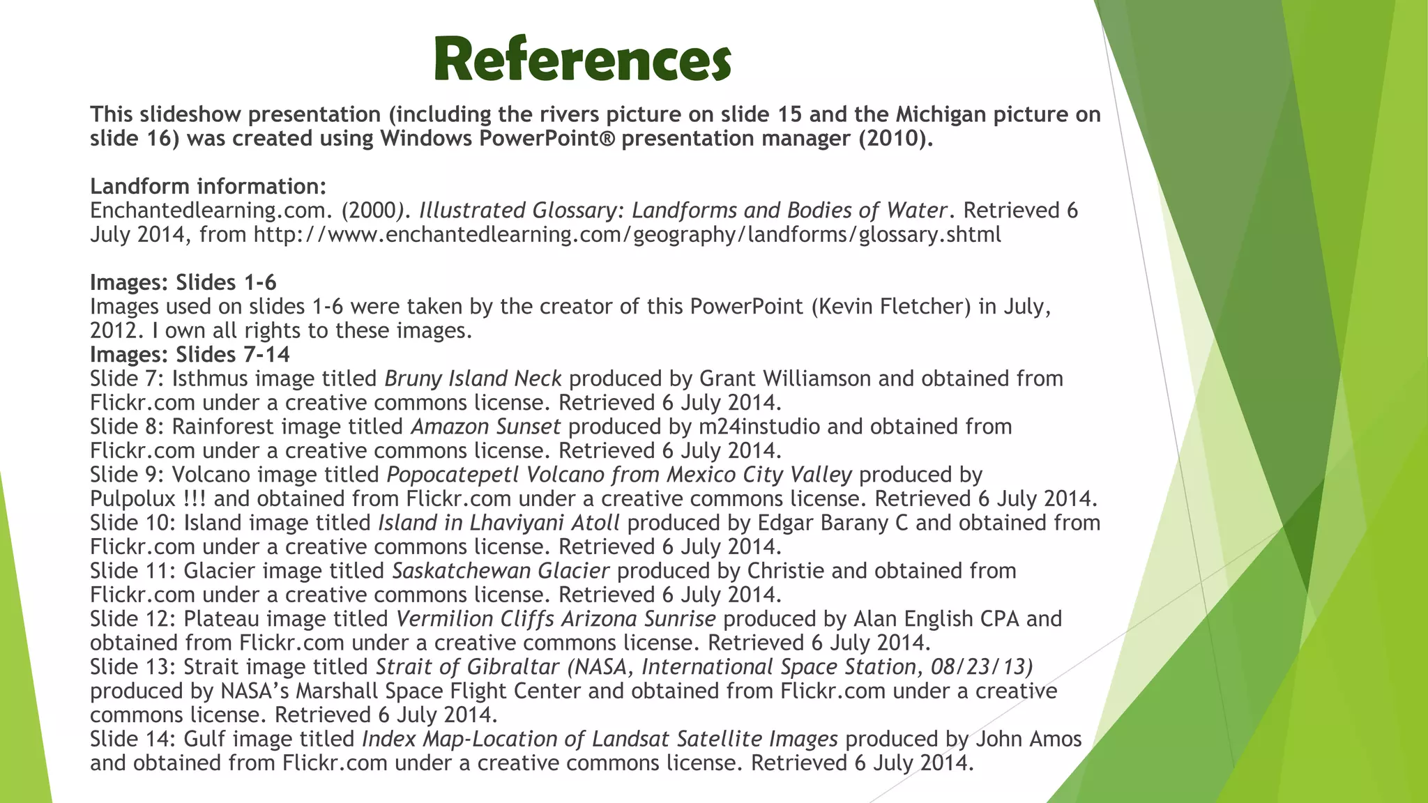 Mr. Fletcher's Presentation on Landforms of the Earth | PPT