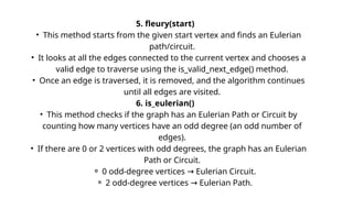 FLEURY’S algorithm graph theory presentation.pptx