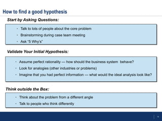 Flevy.com - Structured Problem Solving & Hypothesis Generation | PDF