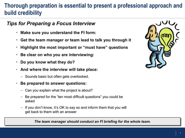 Flevy.com - Designing and Delivering Focus Interviews | PPT