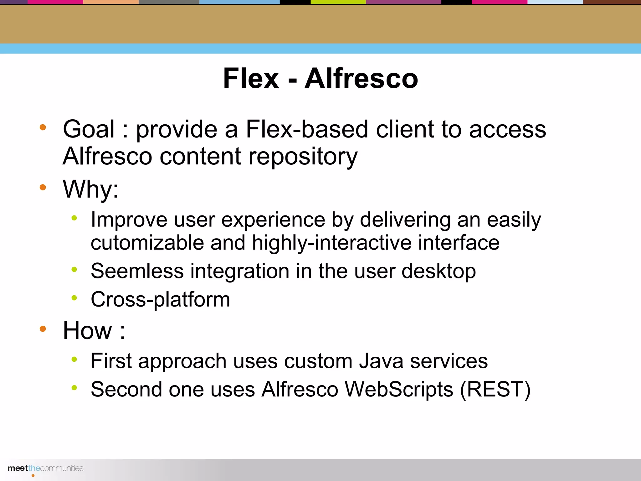 Flex alfresco | PPT | Free Download