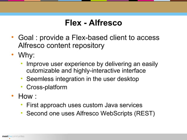 Flex alfresco | PPT