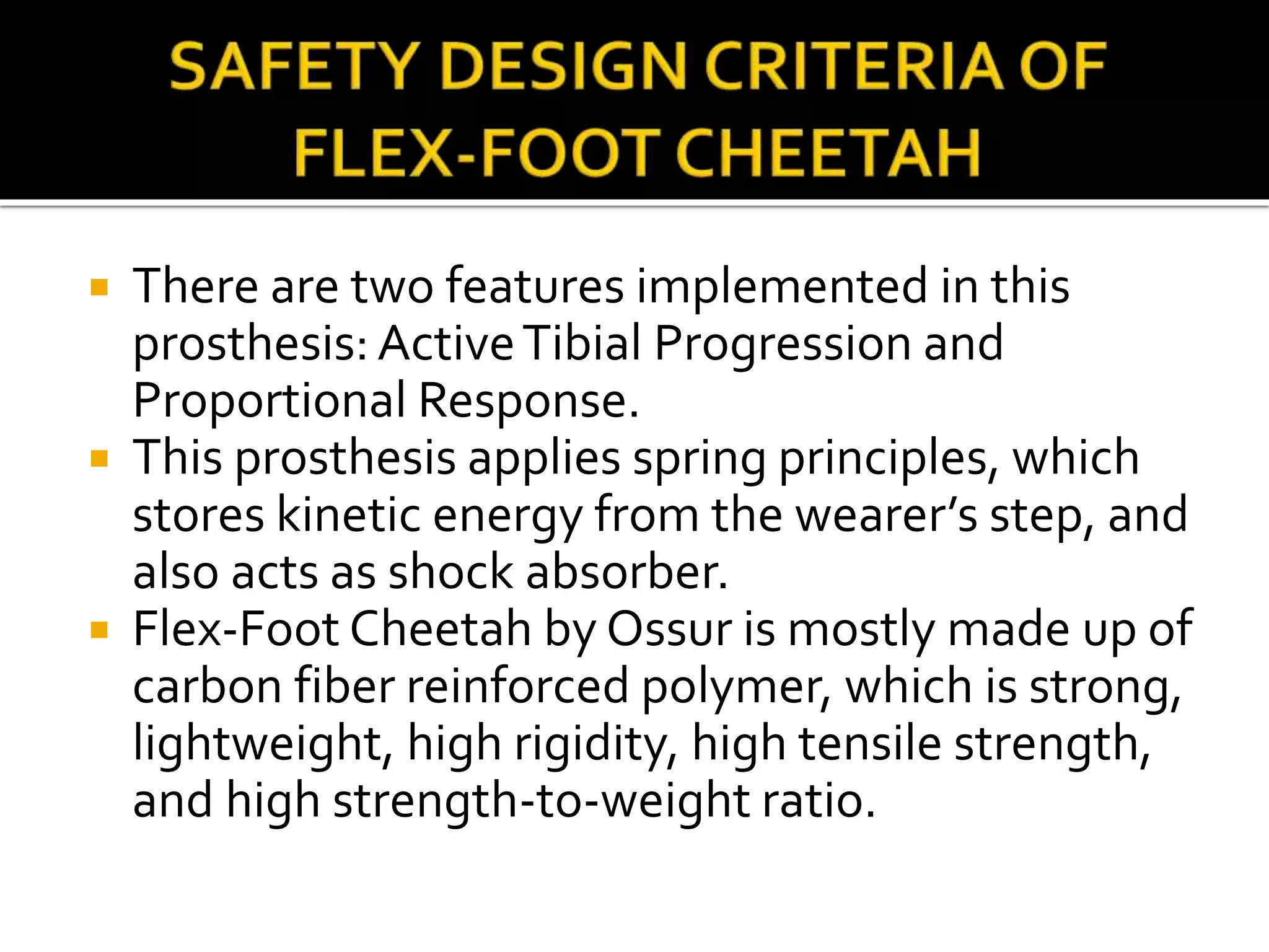 Flex foot cheetah presentation | PPTX