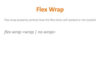 CSS3 Flex Layout | PPT