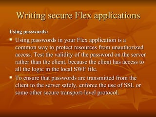 Flex security | PPT