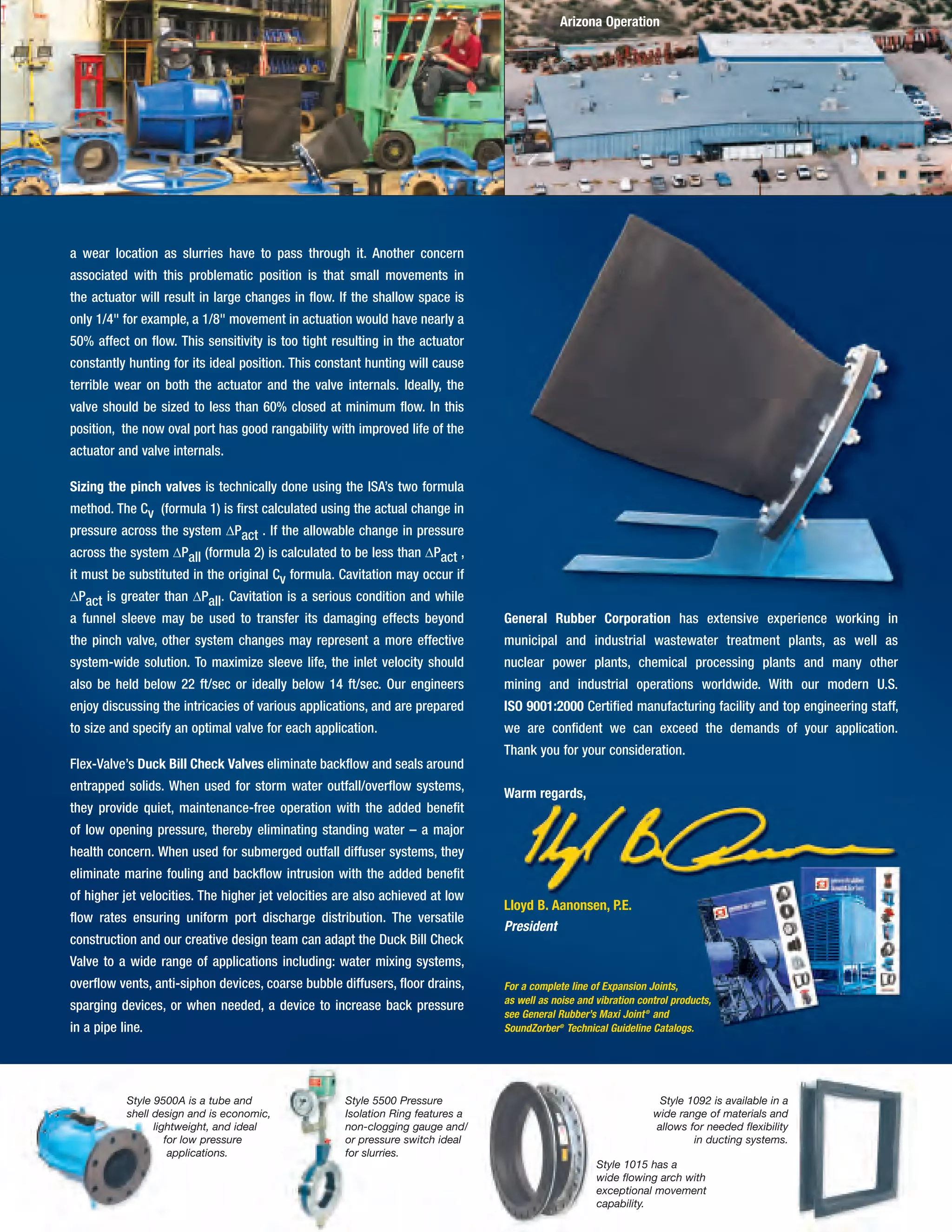 Flex Valve - Pinch Valves Manufactured by General Rubber Corporation | PDF
