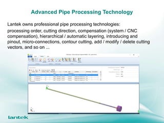 Lantek nesting software for tube fiber laser cutting machine | PPTX