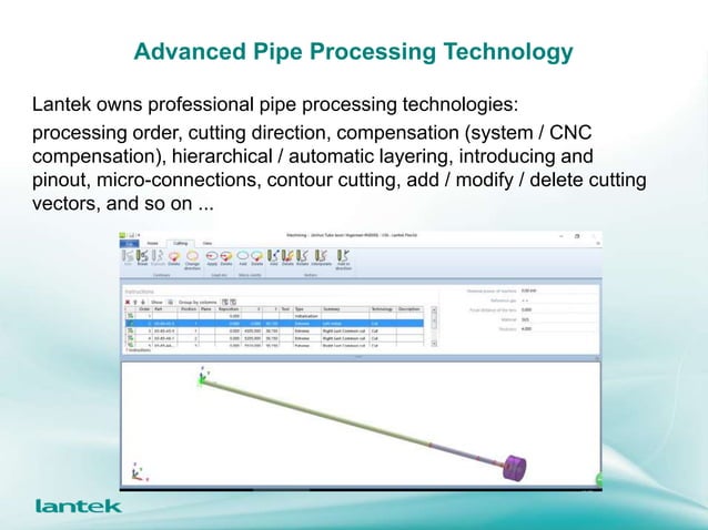 Lantek nesting software for tube fiber laser cutting machine | PPTX ...