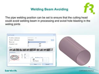Lantek nesting software for tube fiber laser cutting machine | PPTX