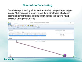 Lantek nesting software for tube fiber laser cutting machine | PPTX