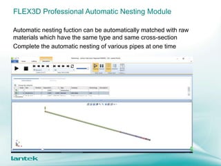 Lantek nesting software for tube fiber laser cutting machine | PPTX