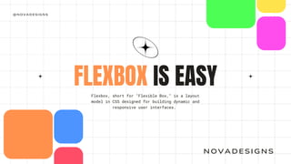 Flexbox Cheatsheet novadesignswebdevwlopment.pdf | Technology & Computing