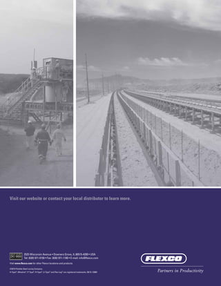 Flexco Belt Conveyor Product Overview | PDF