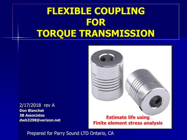 Flex coupling stress analysis | PPT