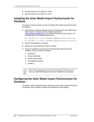 Actor Model Import FlexConnector for Database | PDF