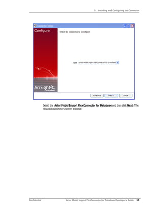 Actor Model Import FlexConnector for Database | PDF