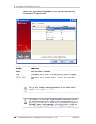 Actor Model Import FlexConnector for Database | PDF