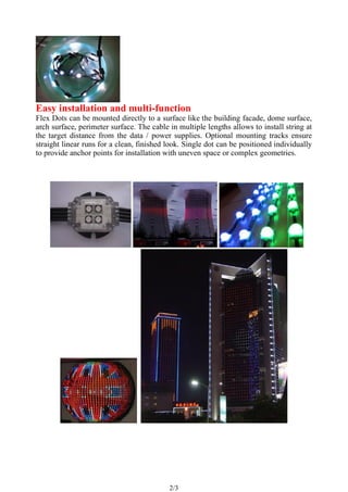Flex dot, flex screen for building facade lighting | PDF