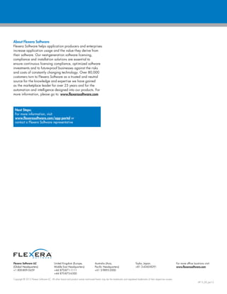 Flexera Software App Portal | PDF