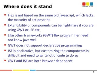 Flex for enterprise applications | PPT | Web Development | Internet
