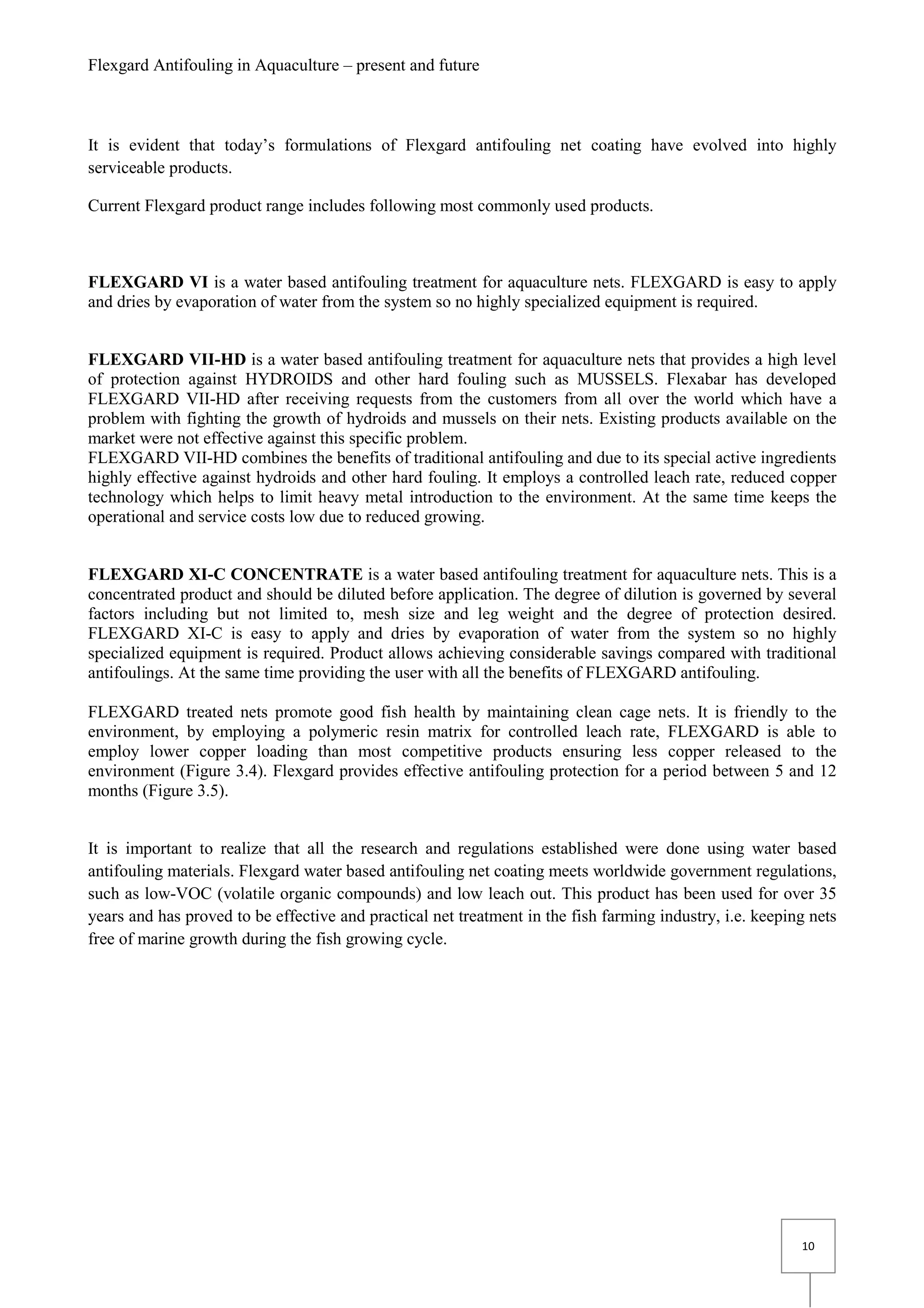 Flexgard Antifouling in Aquaculture – present and future | PDF