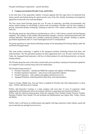Flexgard Antifouling in Aquaculture – present and future | PDF
