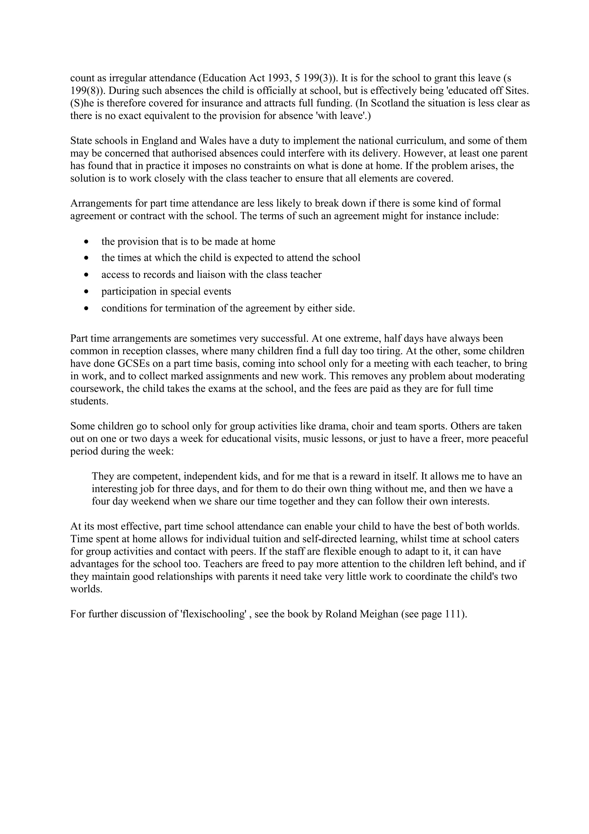 Flexi-time Schooling | PDF