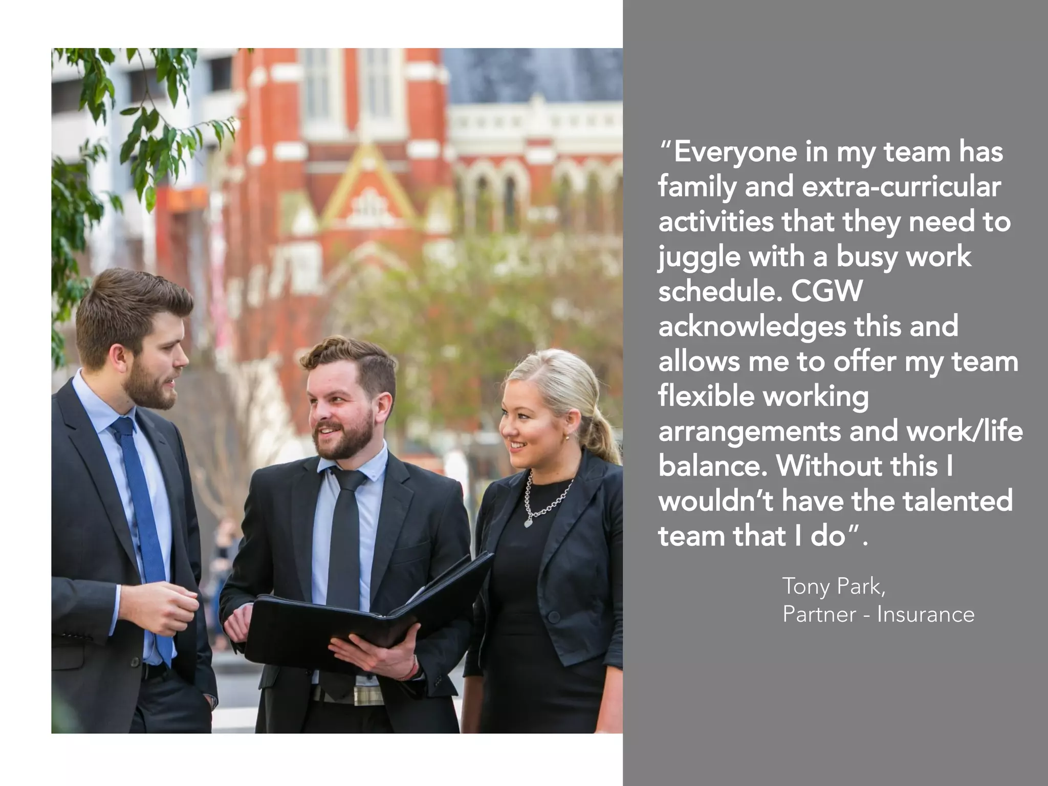 Flexibility and work life balance at Cooper Grace Ward | PPT