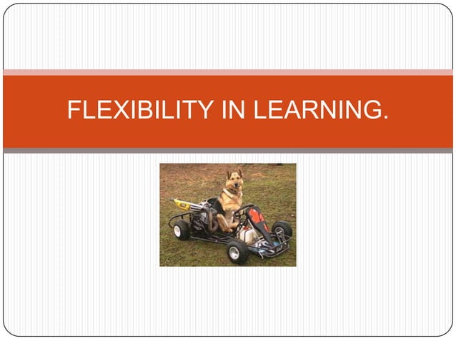 Flexibility in learning | PPTX