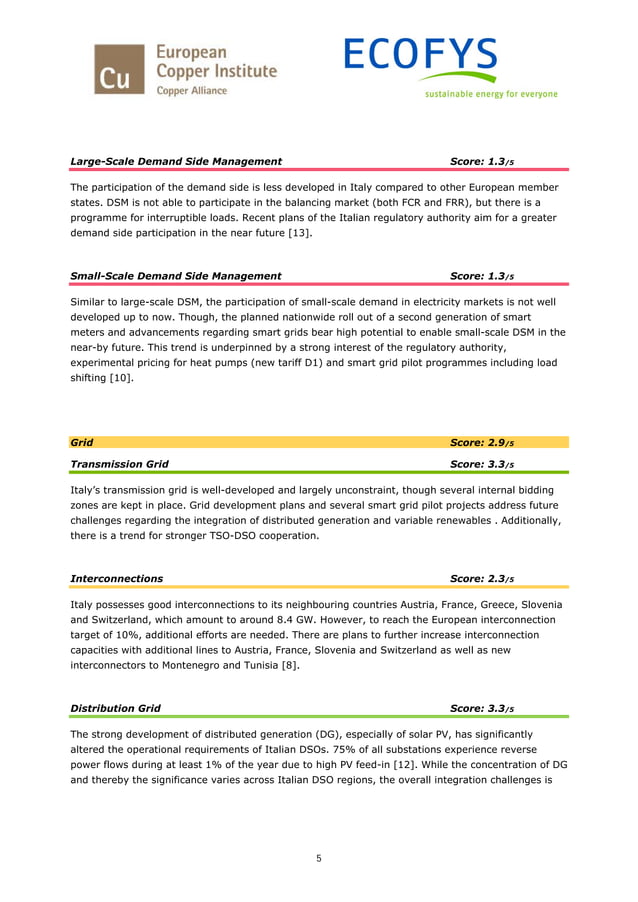 Flexibility Tracker Country Report - Italy | PDF