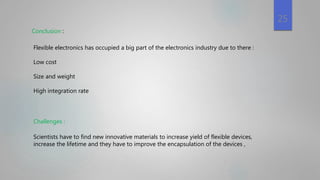 Flexible electronics | PPTX