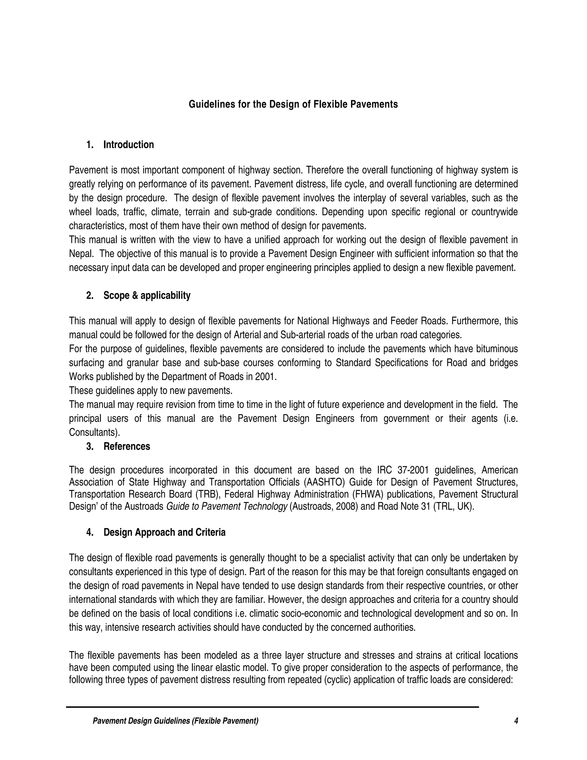 Flexible pavement-design-guidelines-flexible-pavement by do r nepal | PDF
