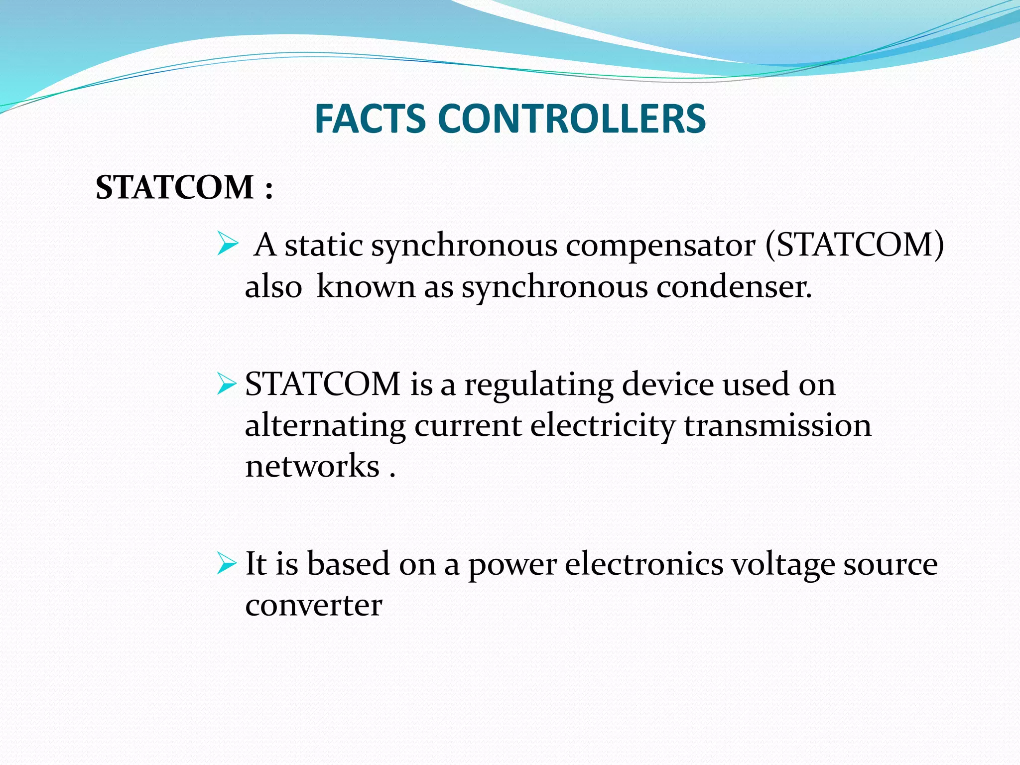Flexible ac transmission system | PPTX