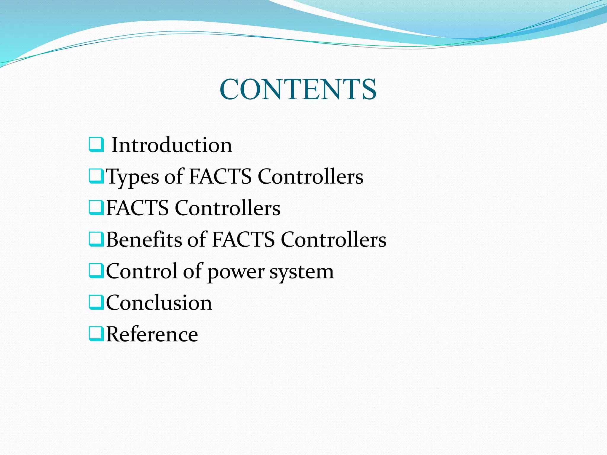 Flexible ac transmission system | PPTX