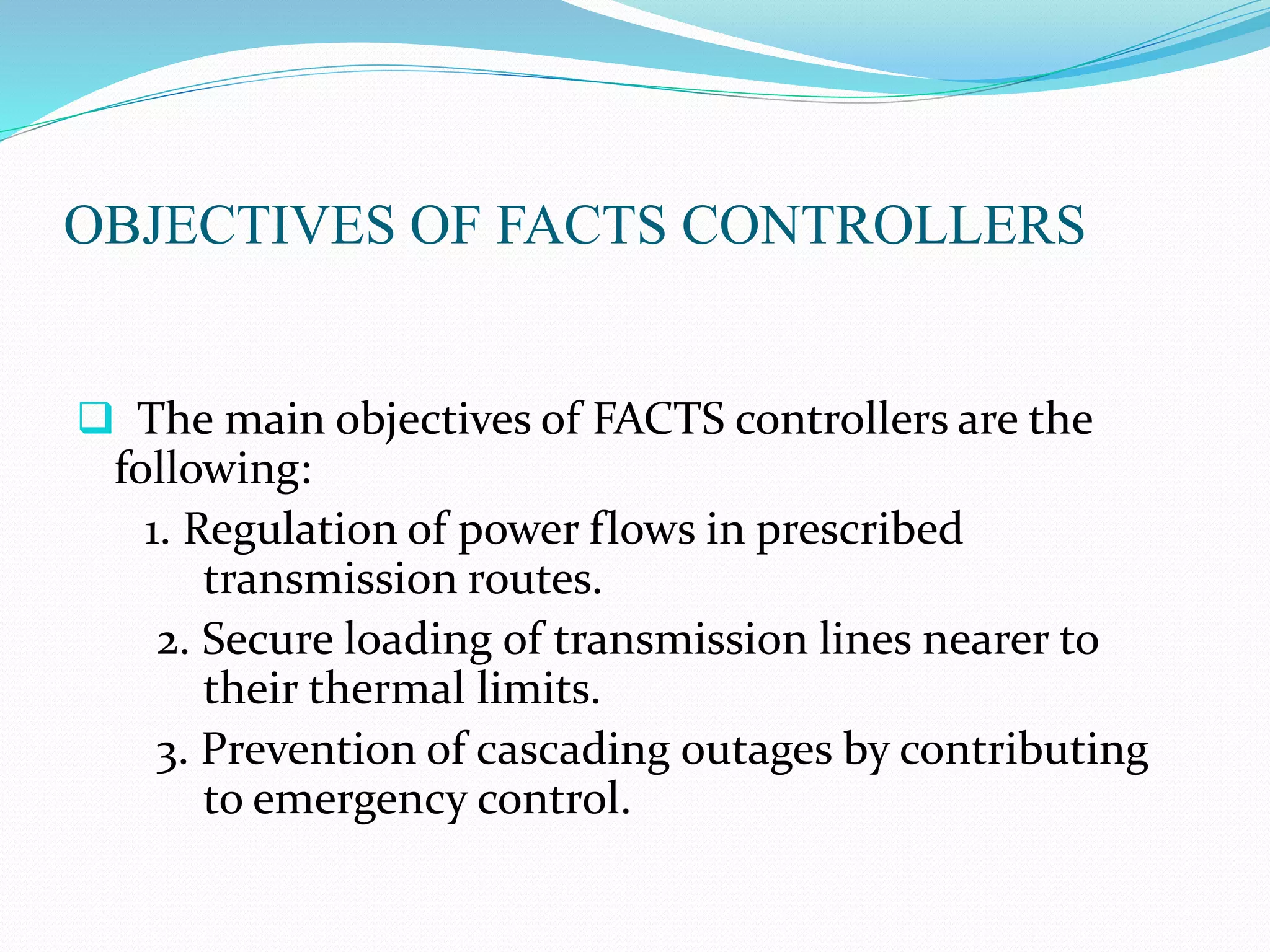 Flexible ac transmission system | PPTX