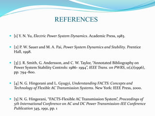 Flexible ac transmission system | PPTX
