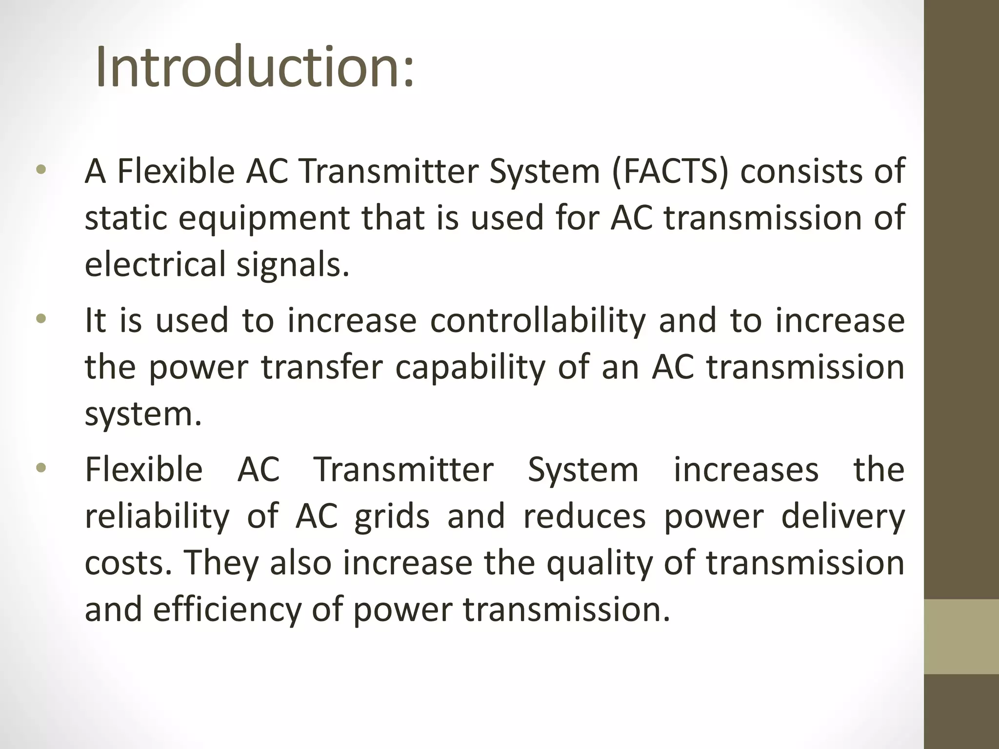 Flexible AC Transmitter by using TSR | PPTX