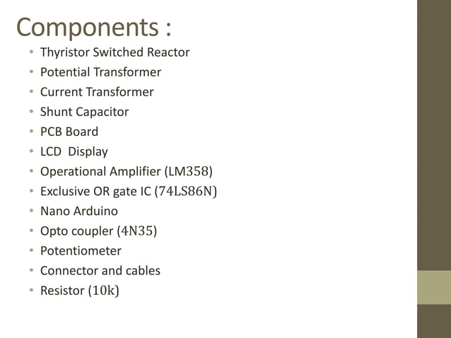 Flexible AC Transmitter by using TSR | PPTX | Gas and Electric | Home ...