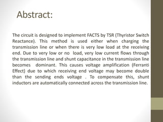 Flexible AC Transmitter by using TSR | PPTX